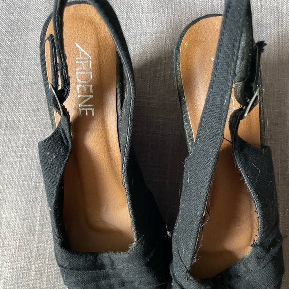 Ardene | Shoes | Black Wedge Heels From Ardene Size 7 | Poshmark